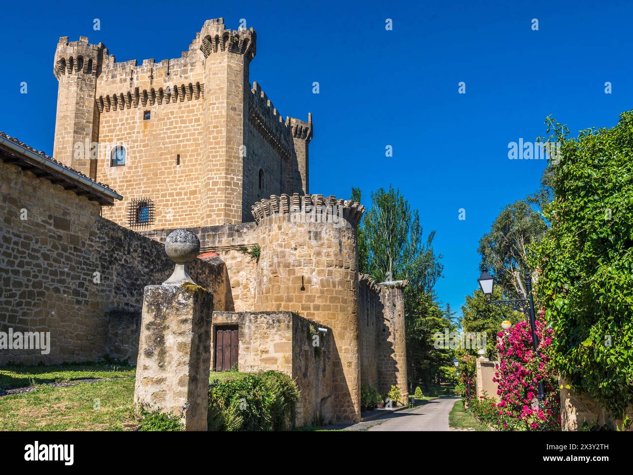 Spain, Rioja, Sajazarra (Most Beautiful Village in Spain), 15th century ...