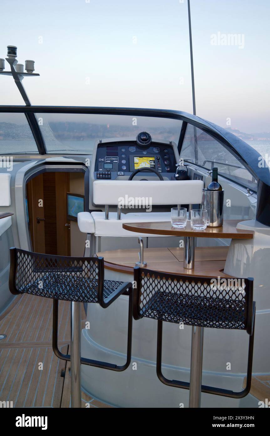 Italy, Baia (Naples), One luxury yacht (boatyard: Cantieri di Baia ...