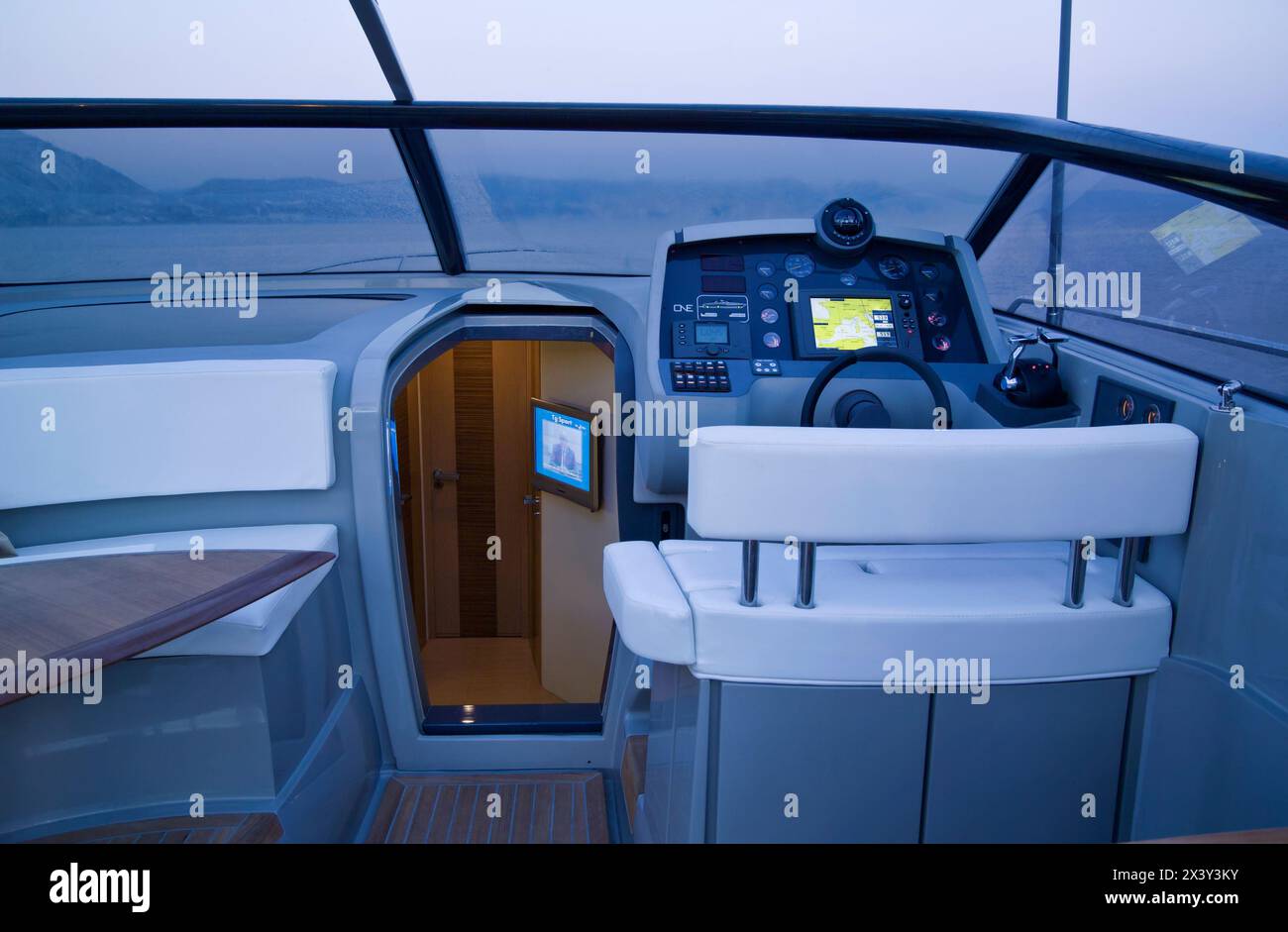 Italy, Baia (Naples), One luxury yacht (boatyard: Cantieri di Baia ...