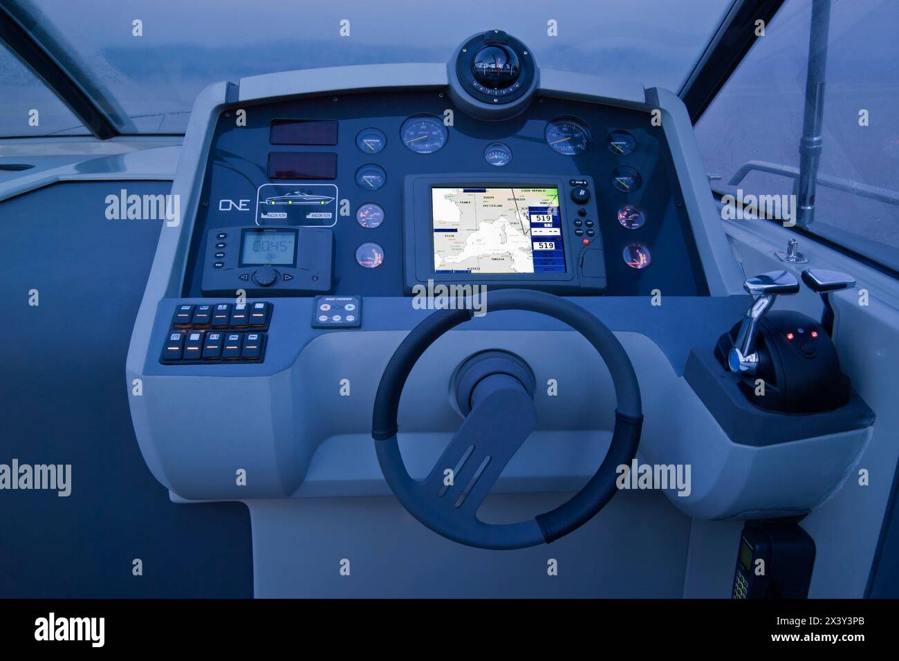 Italy, Baia (Naples), One luxury yacht (boatyard: Cantieri di Baia ...