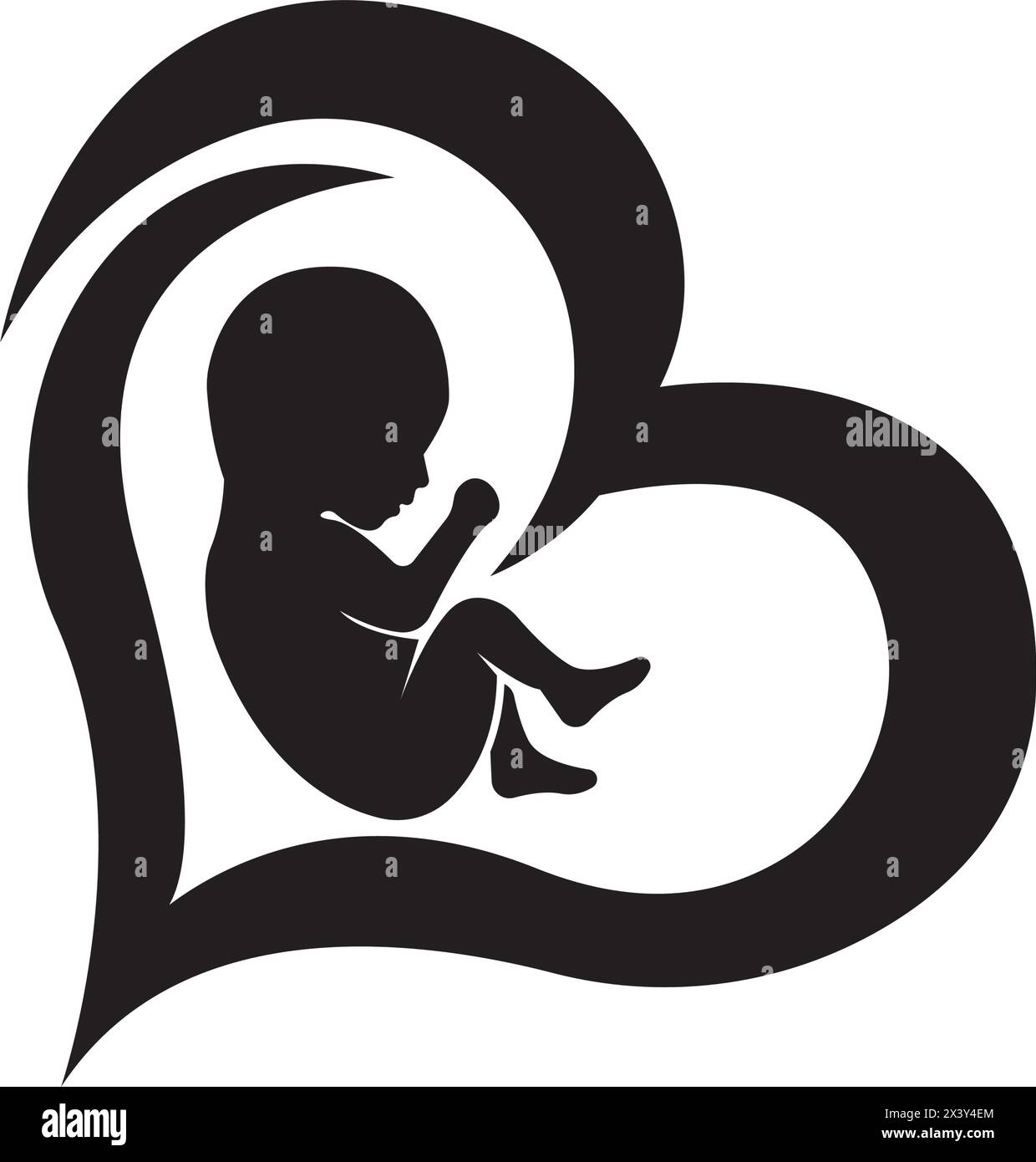Pregnant mother and fetus icon logo, vector design illustration Stock ... Pregnant mother and fetus icon logo, vector design illustration Stock ...