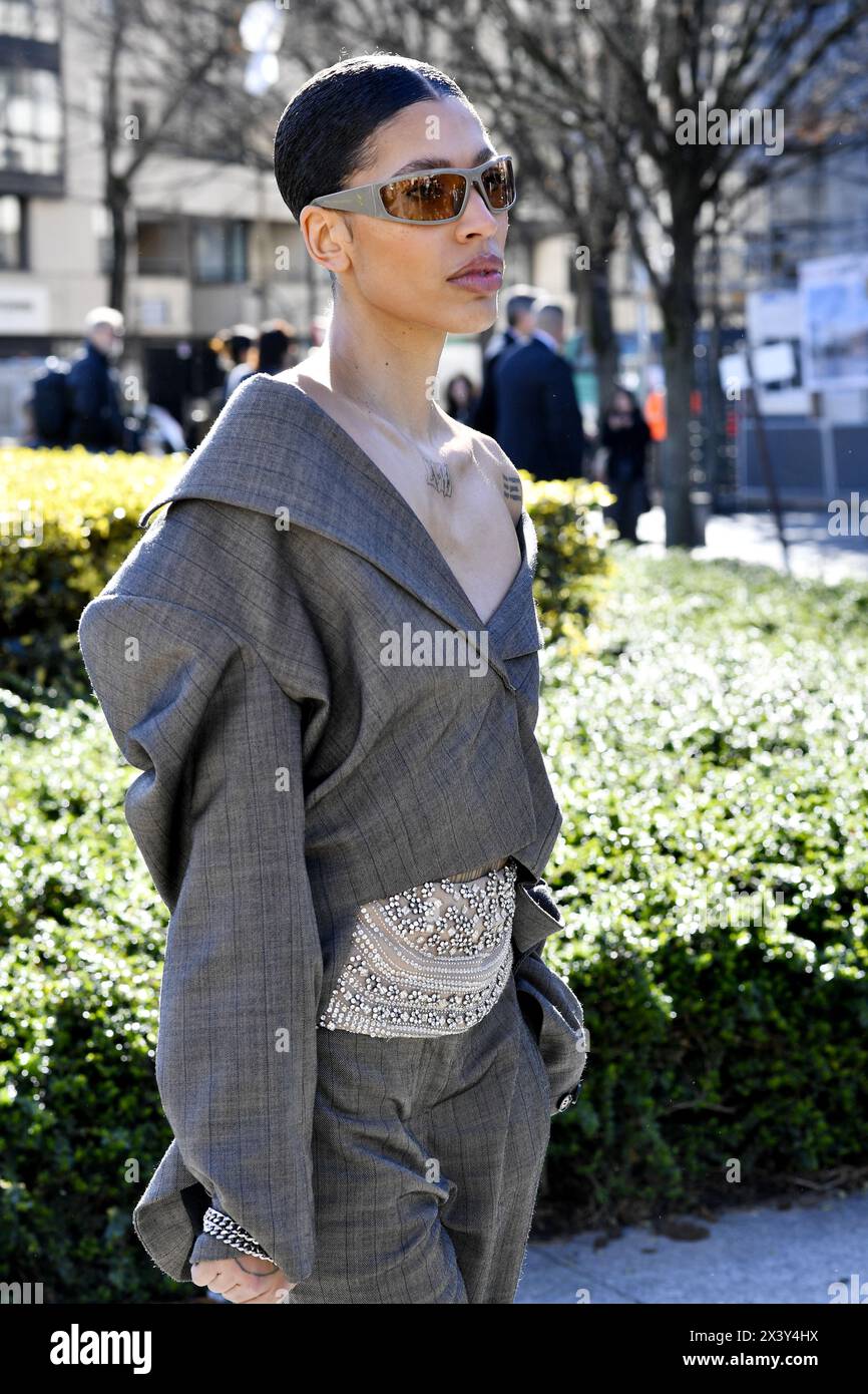 Kai-Isaiah Jamal - Street style looks at Paris Fashion Week - Outside ...