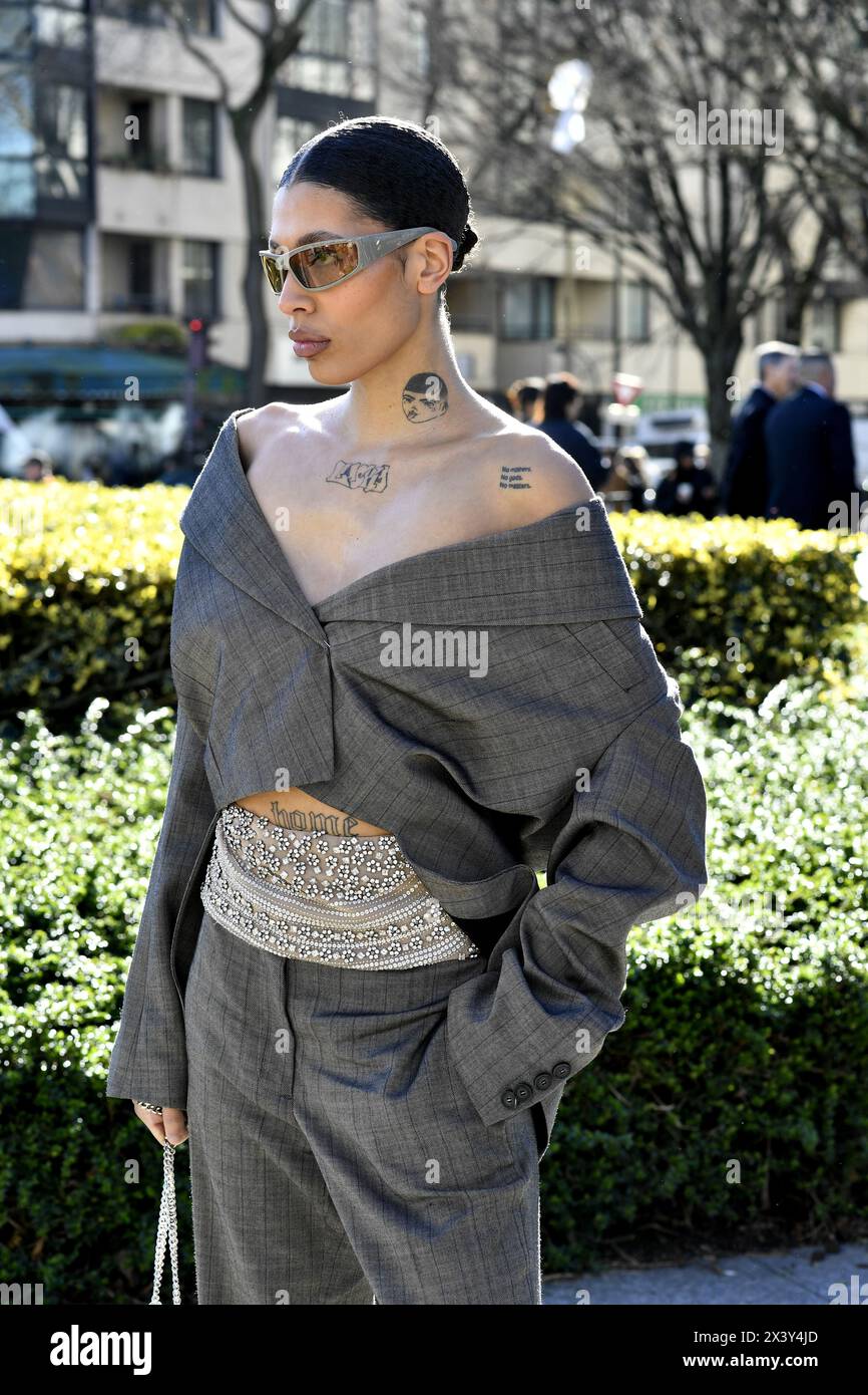 Kai-Isaiah Jamal - Street style looks at Paris Fashion Week - Outside ...