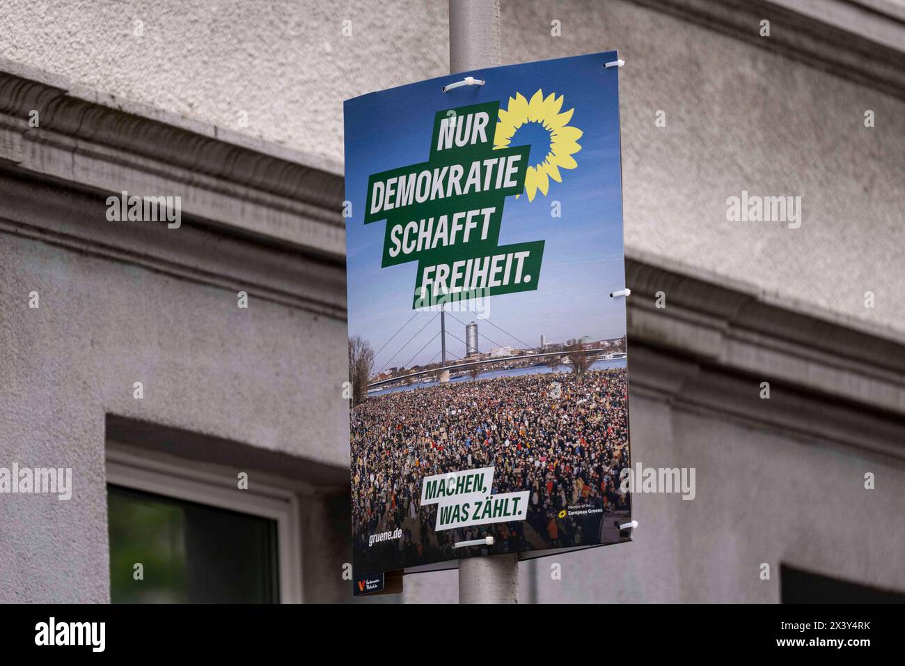 Wahlplakate zur Europawahl 2024 Ein Wahlplakat der Bündnis 90/Die ...