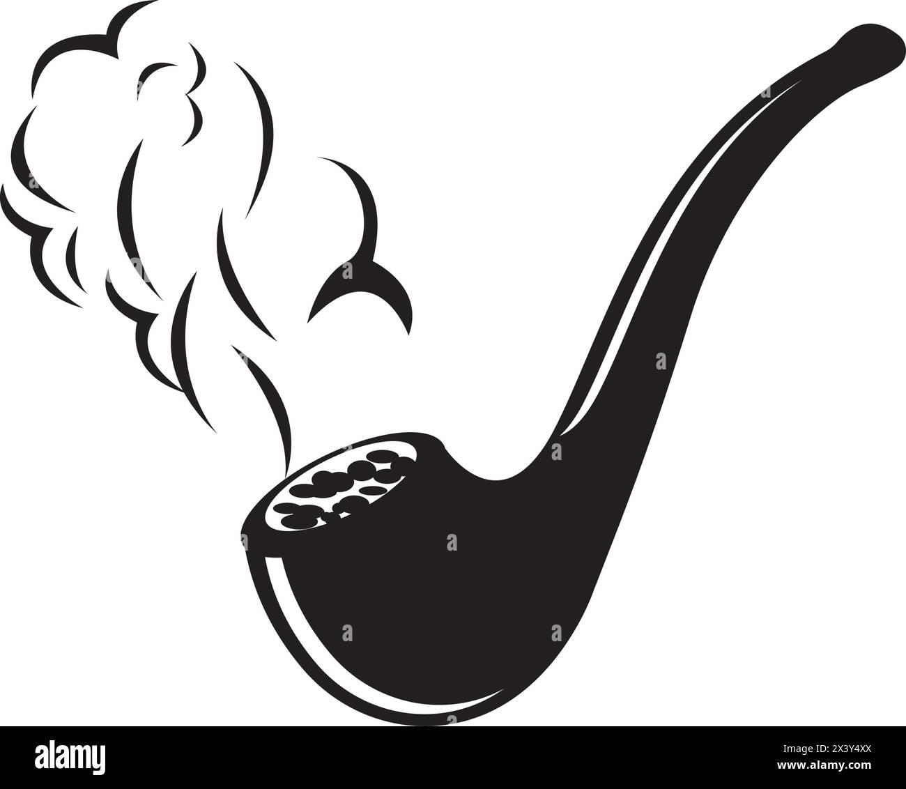 smoking pipe icon logo vector design template Stock Vector Image & Art ...