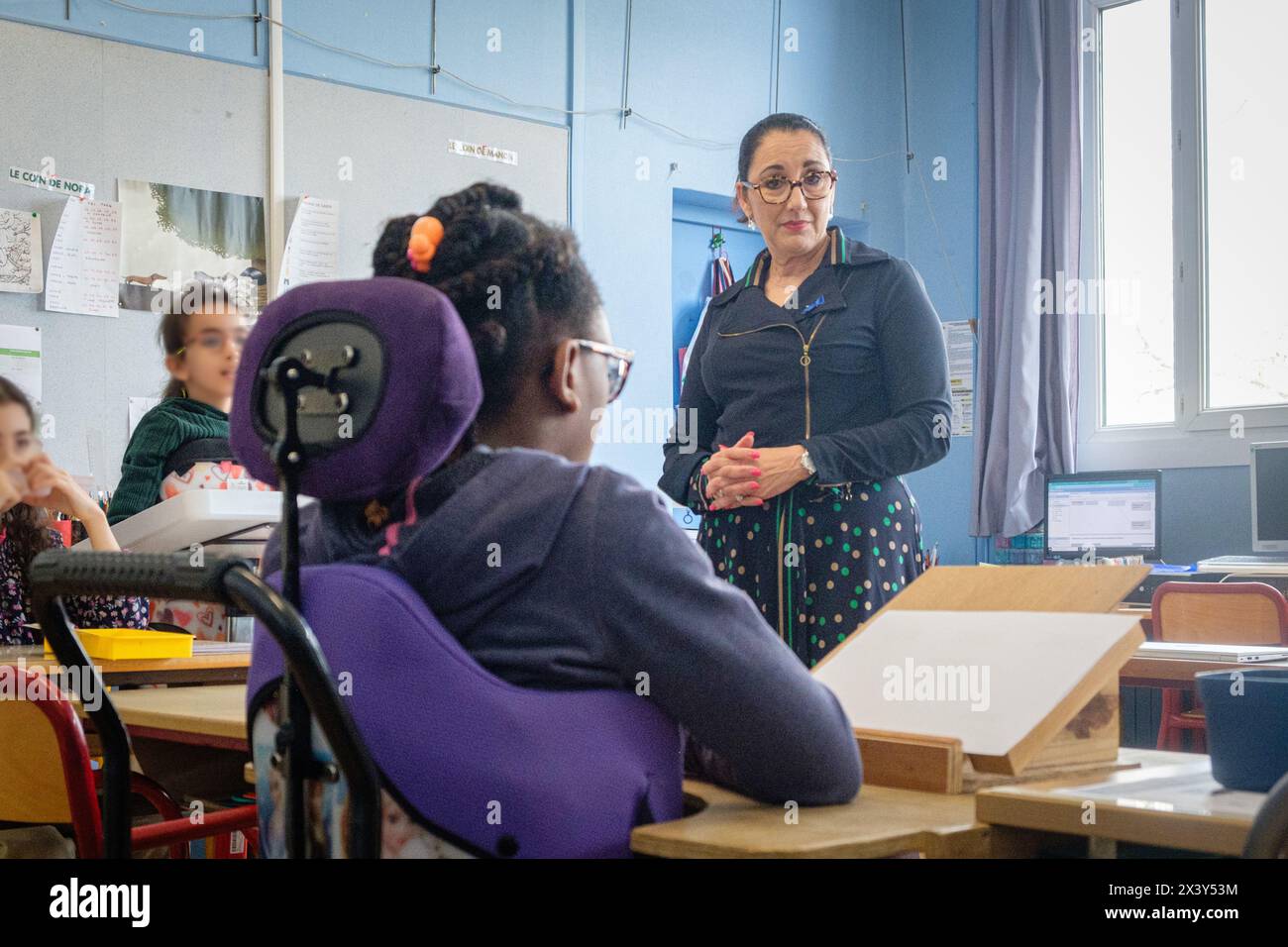 France, Lyon, 2024-04-04. Fadila Khattabi, the French Minister for the ...