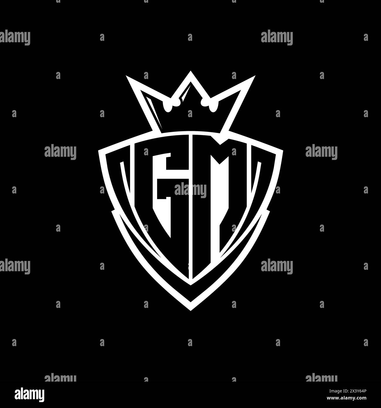 Letter gm logo Black and White Stock Photos & Images - Alamy
