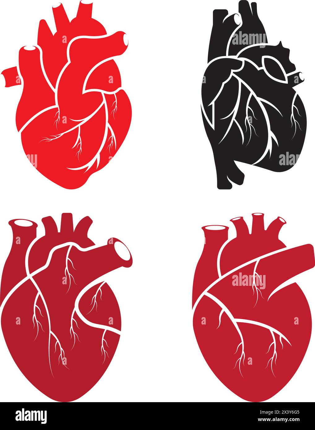 Human heart logo Stock Vector Images - Alamy