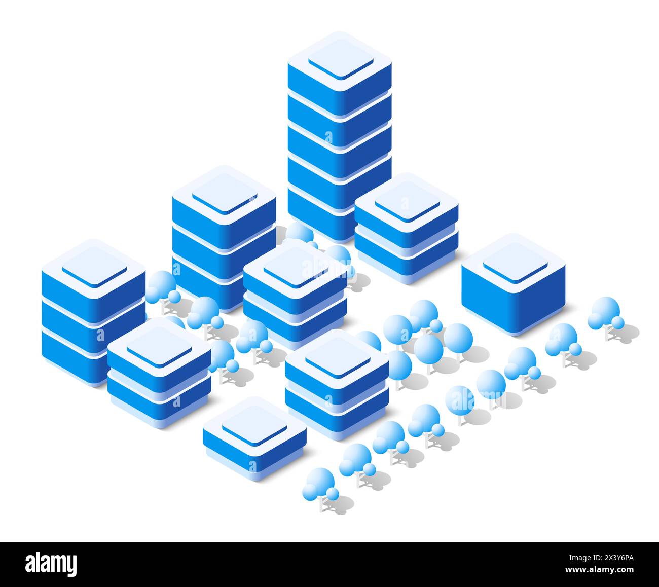 Isometric city map megalopolis hi-res stock photography and images - Alamy
