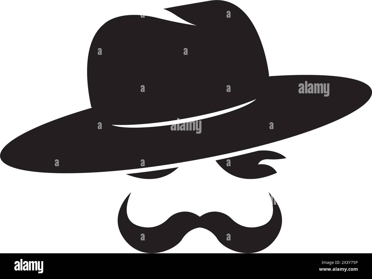 Spy agent secret detective surveillance person Black and White Stock ...