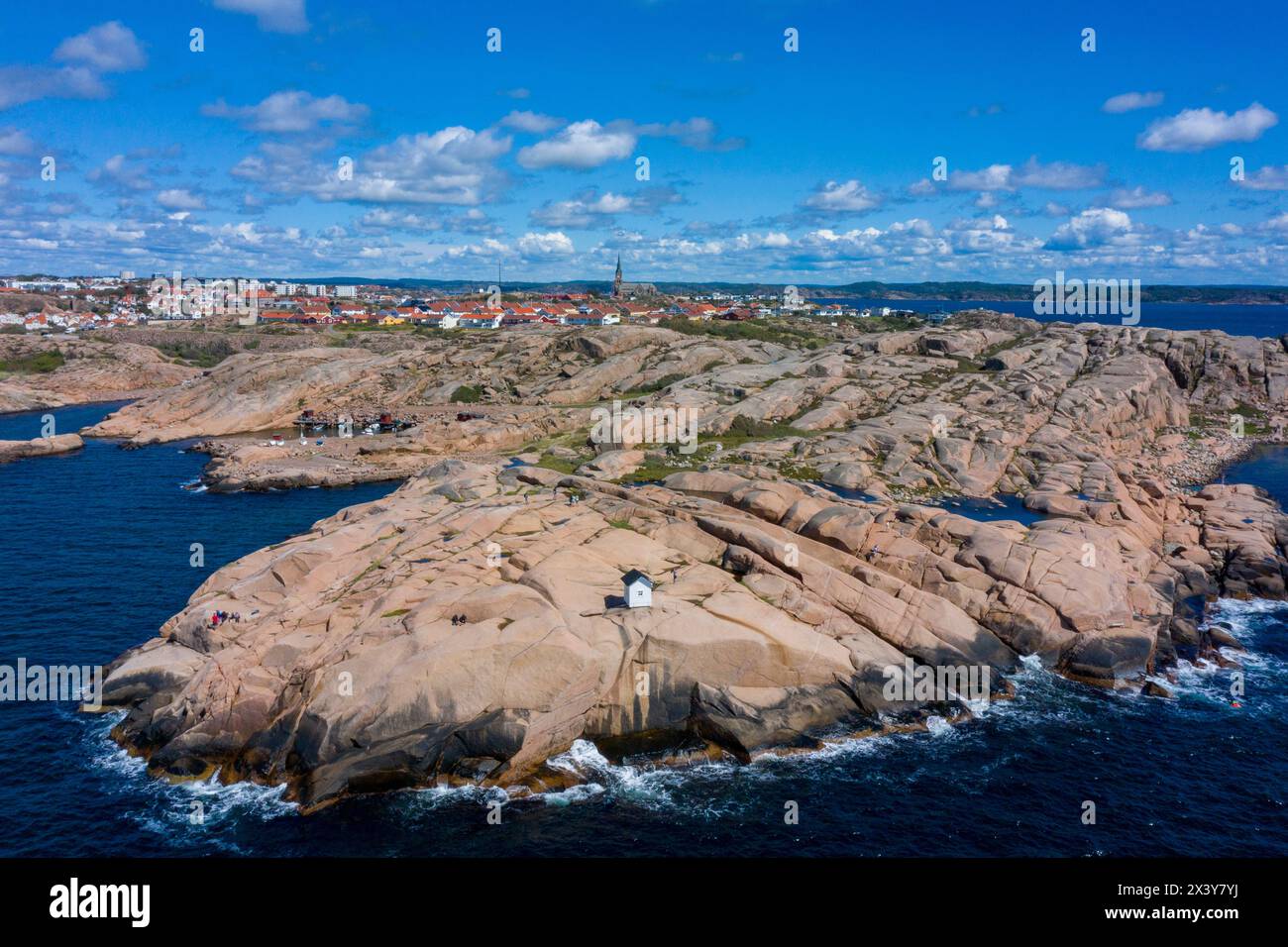 Europe, Scandinavia, Sweden. Lysekil. Stangehuvud. the old lighthouse ...