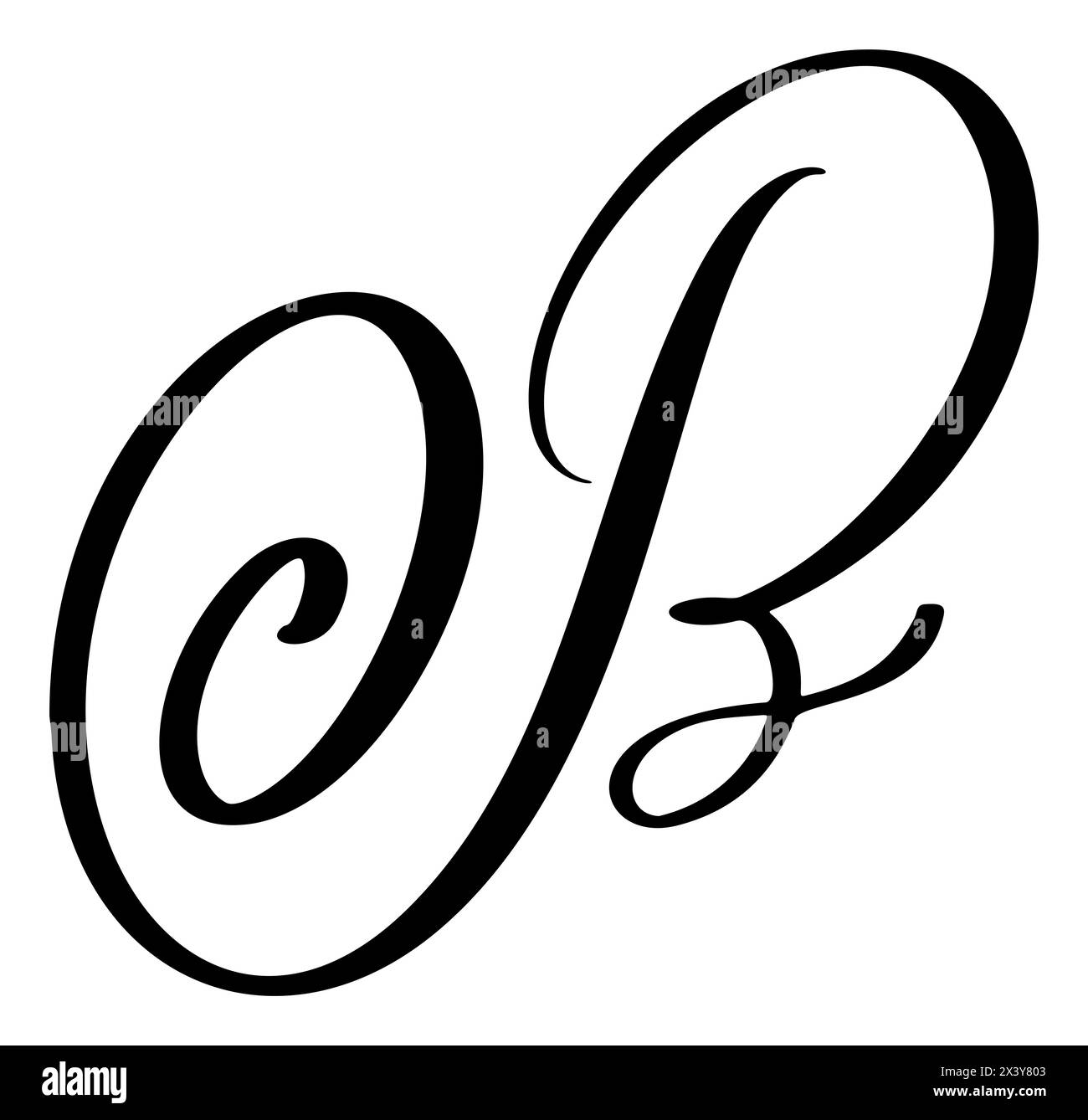 Vector calligraphy hand drawn letter B logo. Script font. Handwritten ...