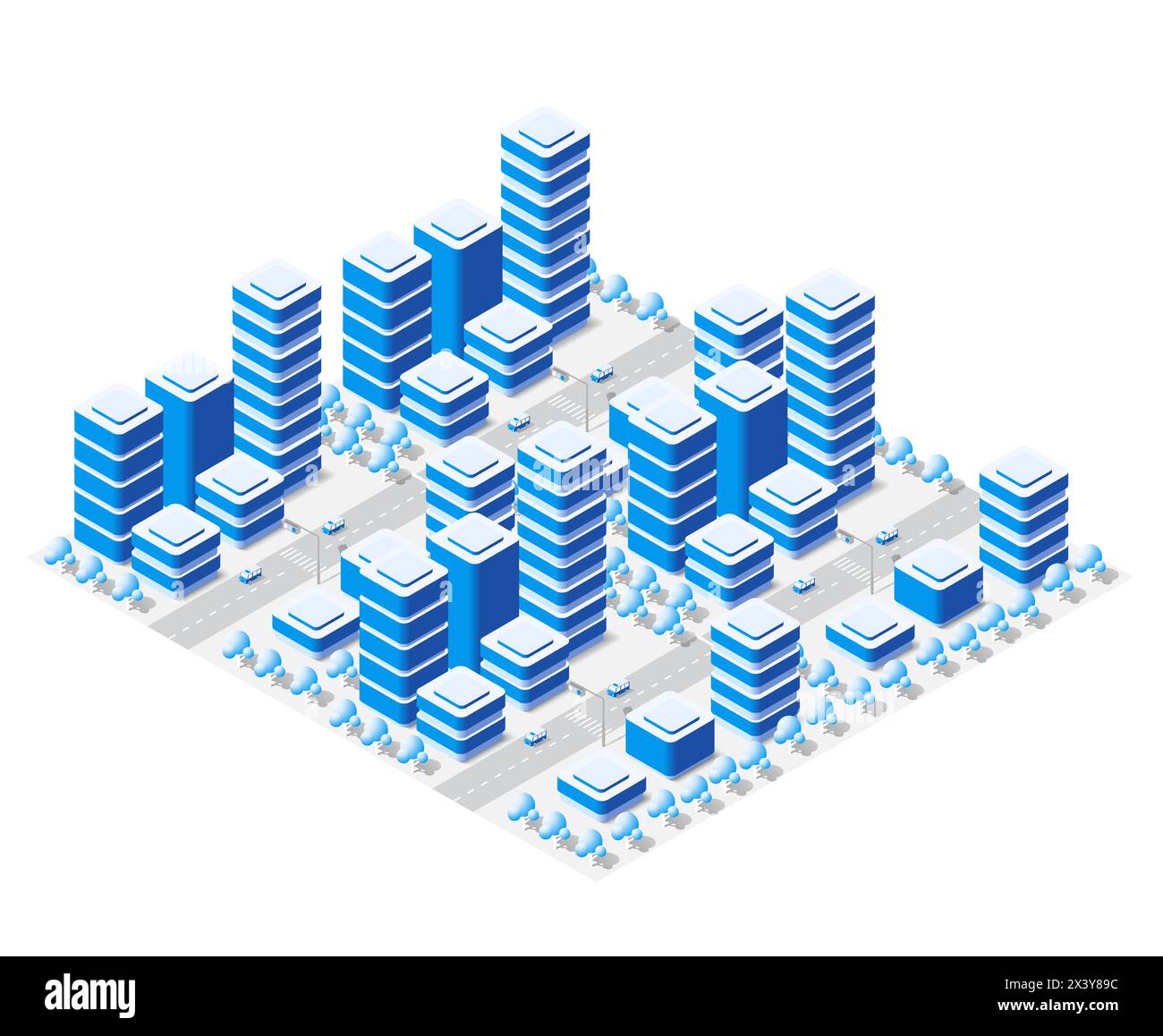 Isometric city map megalopolis hi-res stock photography and images - Alamy