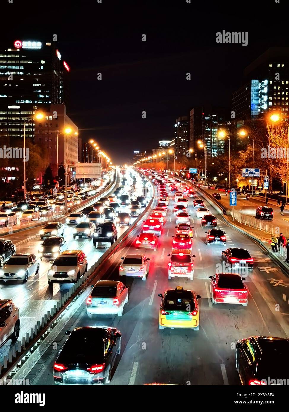 Beijing traffic jam night hi-res stock photography and images - Alamy