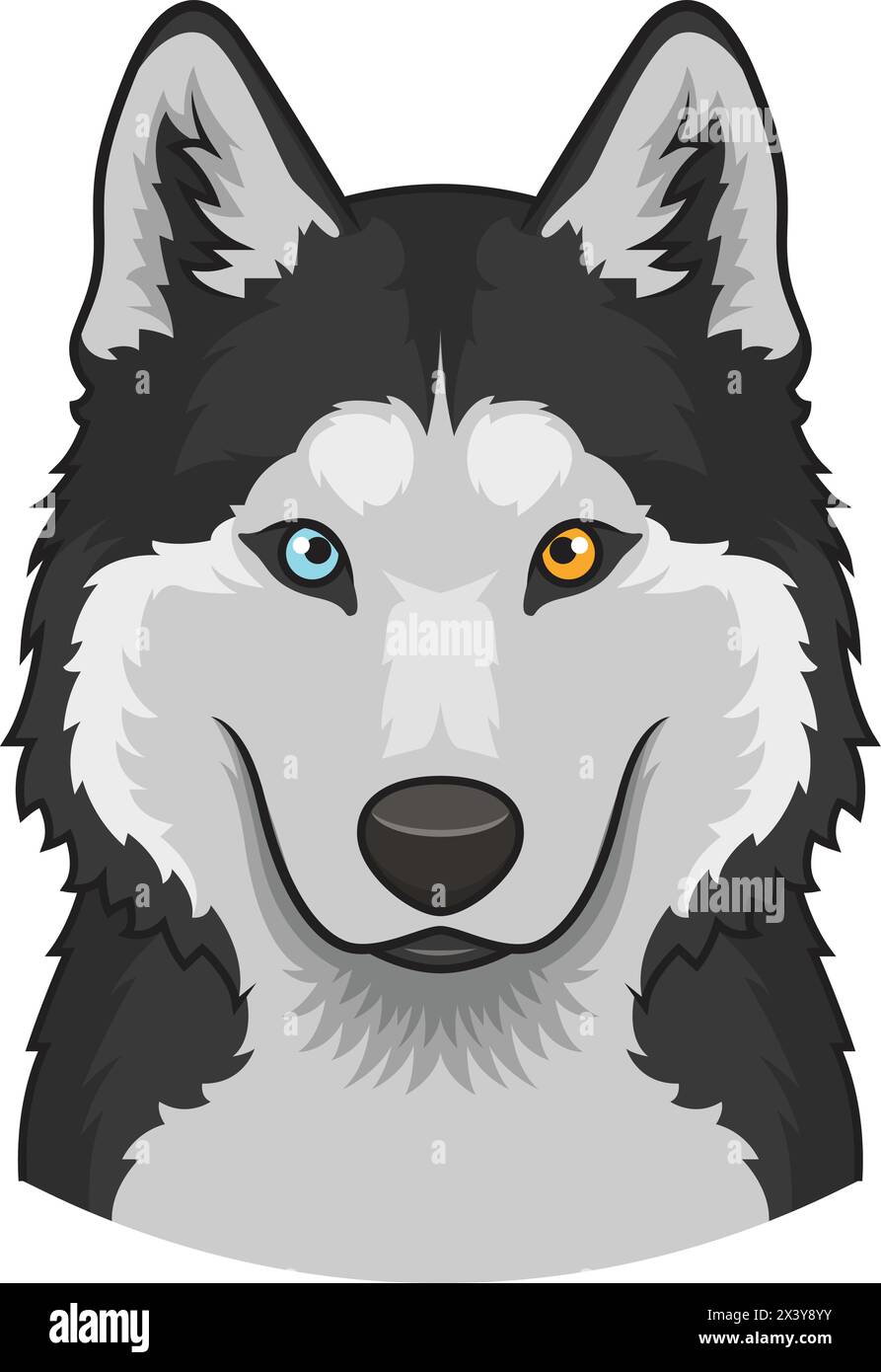 Siberian husky chukcha Stock Vector Images - Alamy