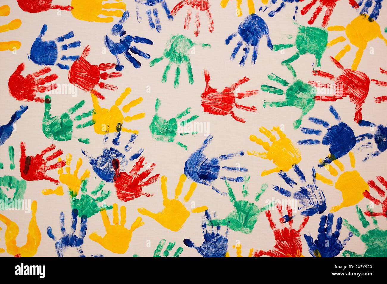 Childrens handprints hi-res stock photography and images - Alamy