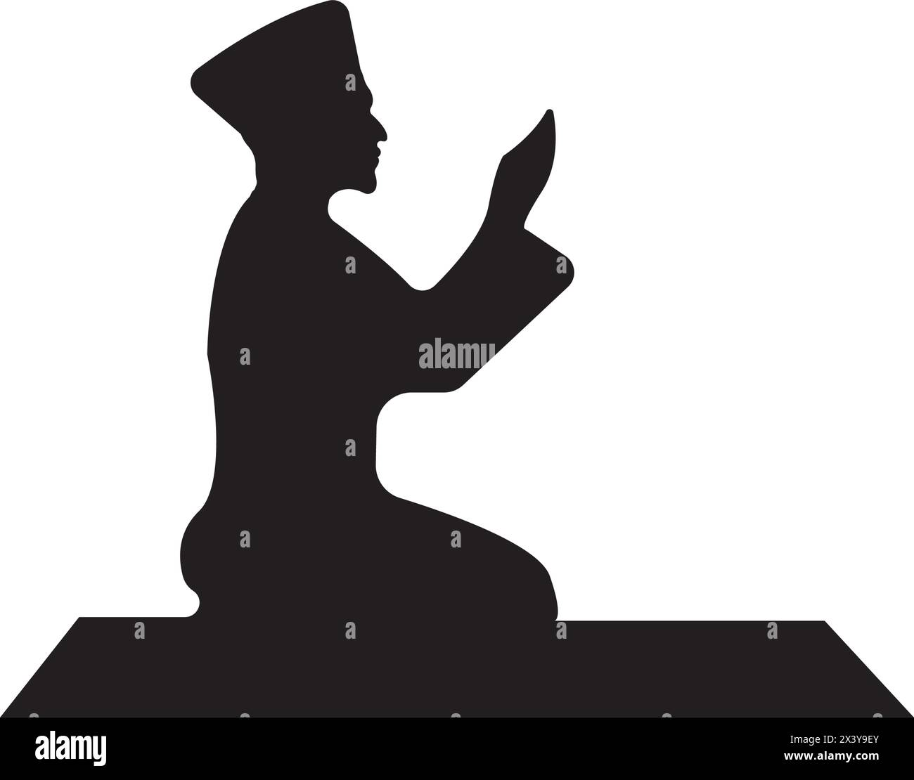 People praying mosque Stock Vector Images - Alamy