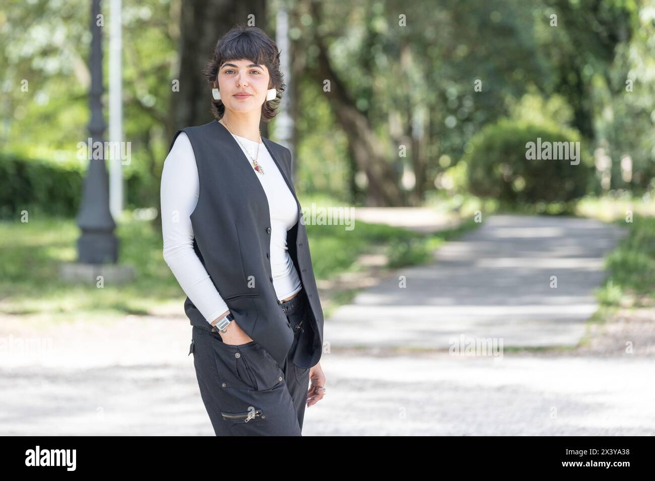 Rome, Italy. 29th Apr, 2024. Italian actress Alice Benvenuti attends ...