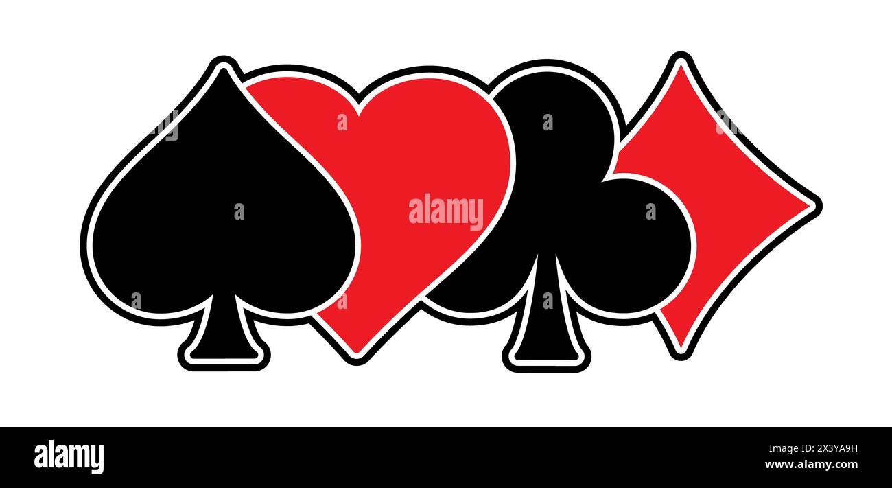 Cartoon ace, king, queen, jack. Cards game spades. Queen, King, Heart, Ace. Poker player card ...