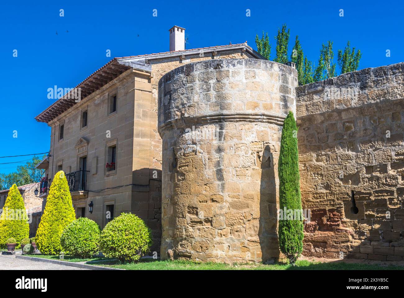Spain, Rioja, Sajazarra (Most Beautiful Village in Spain), 15th century ...