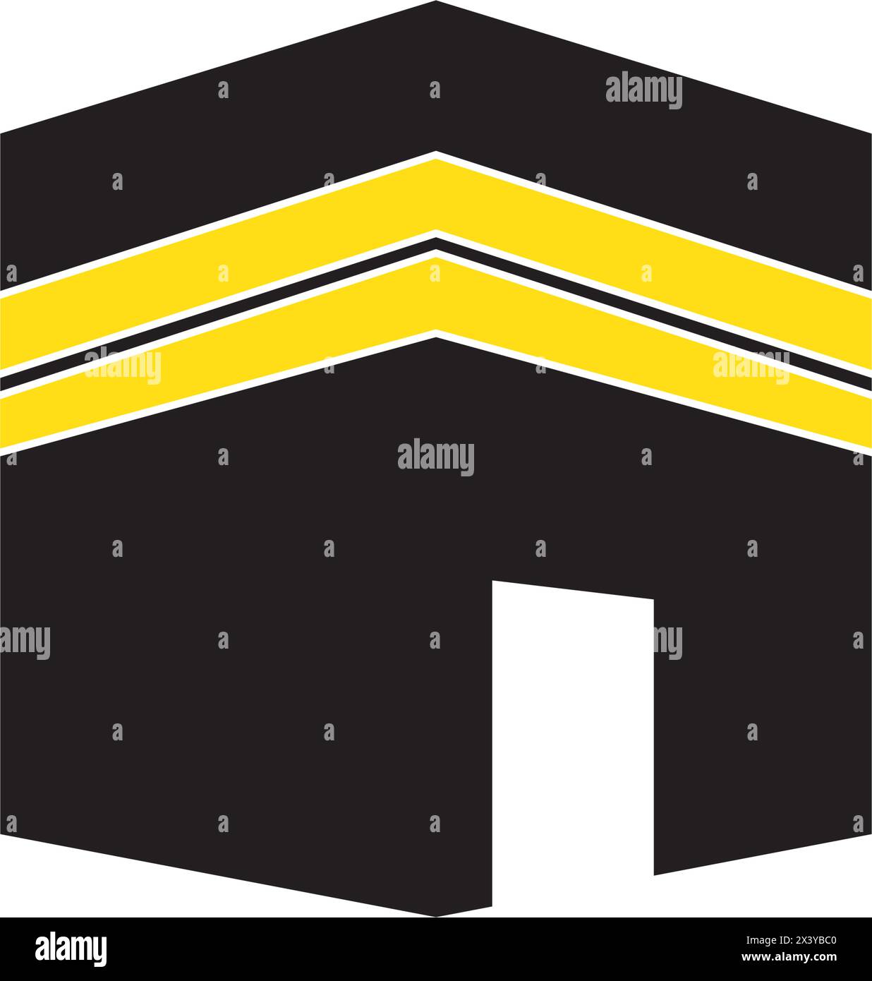 kaaba vector icon. the mecca of worship for Muslims, logo design ...