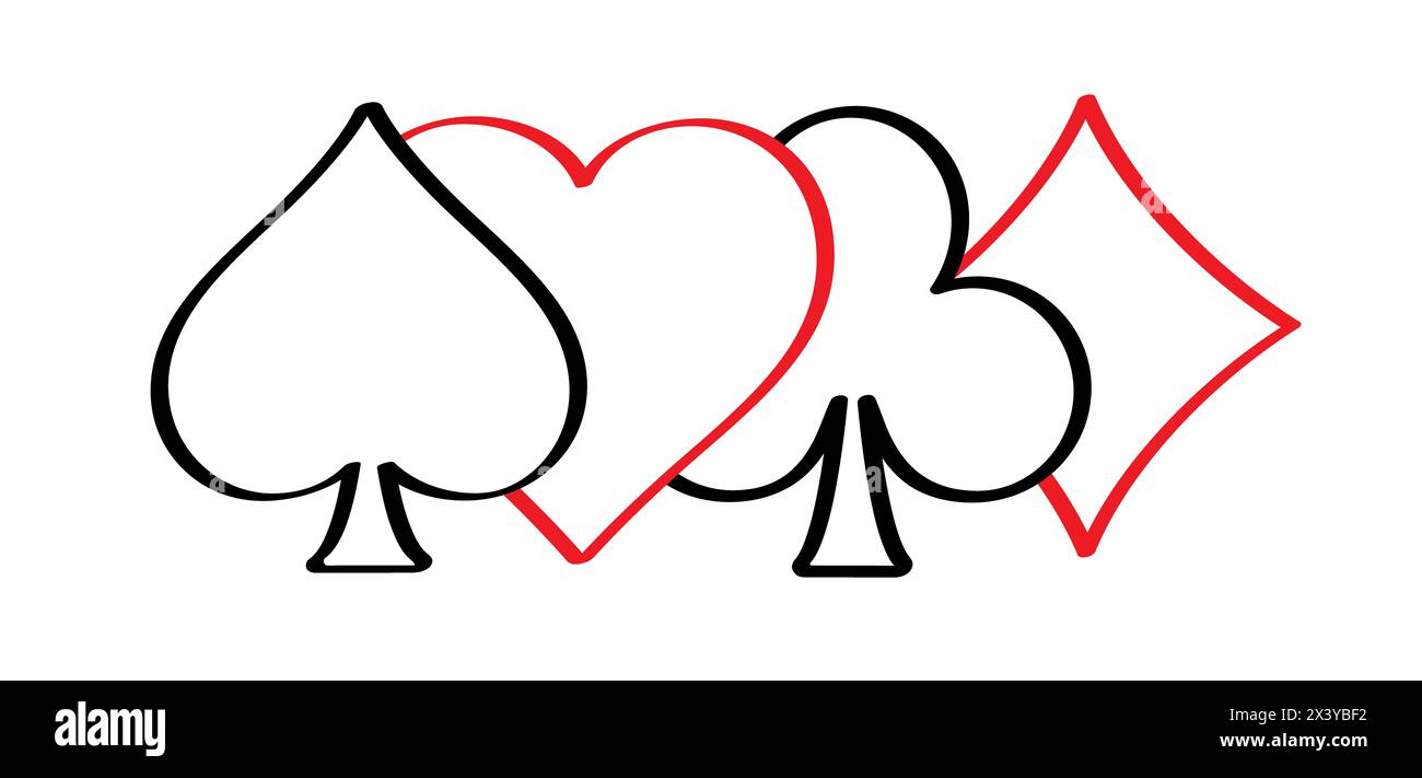 Cartoon ace, king, queen, jack. Cards game spades Queen King Heart Ace Poker player card Spade ...