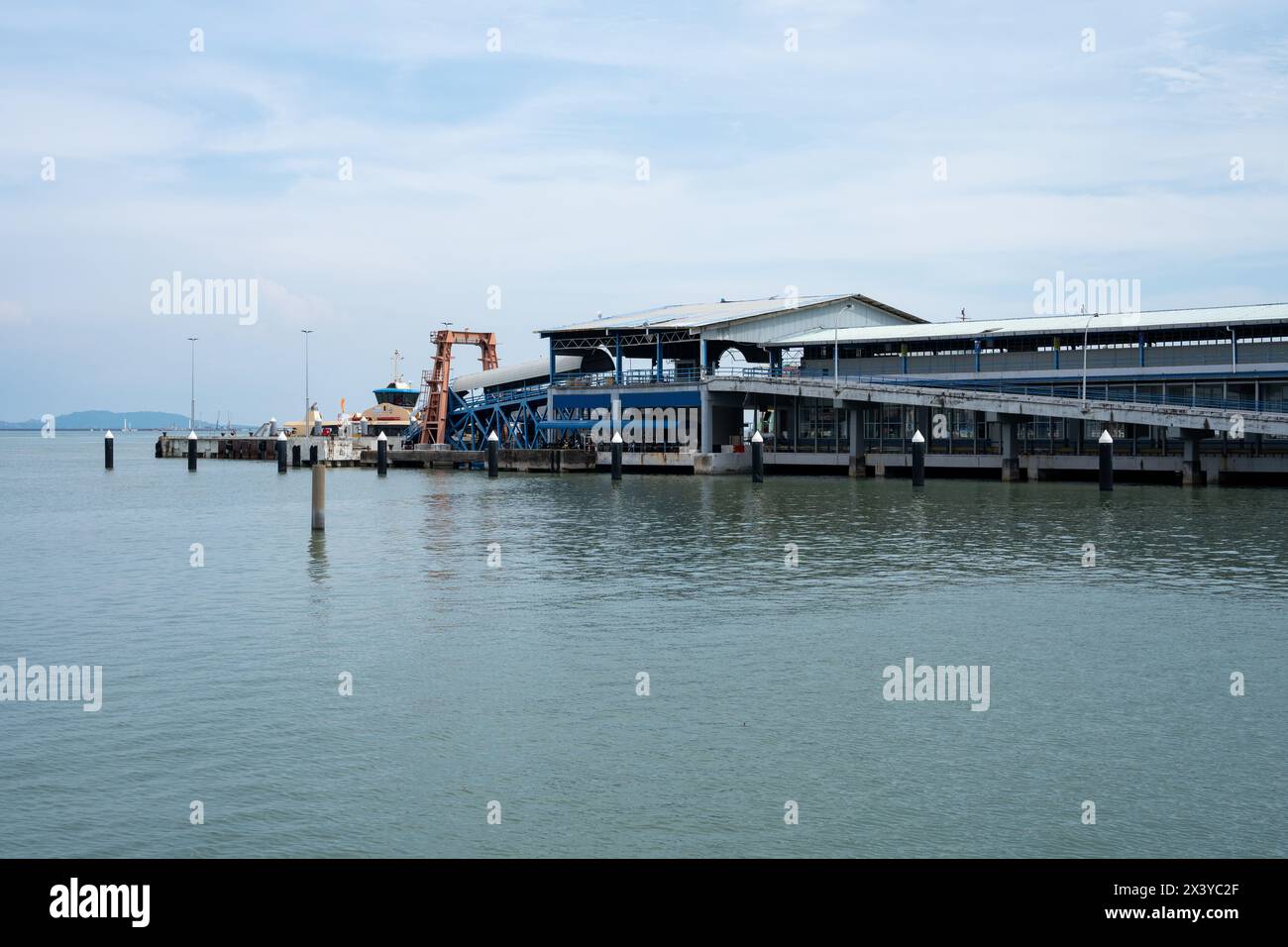 The Ferry Station of George Town on Penang Island in Malaysia Asia ...