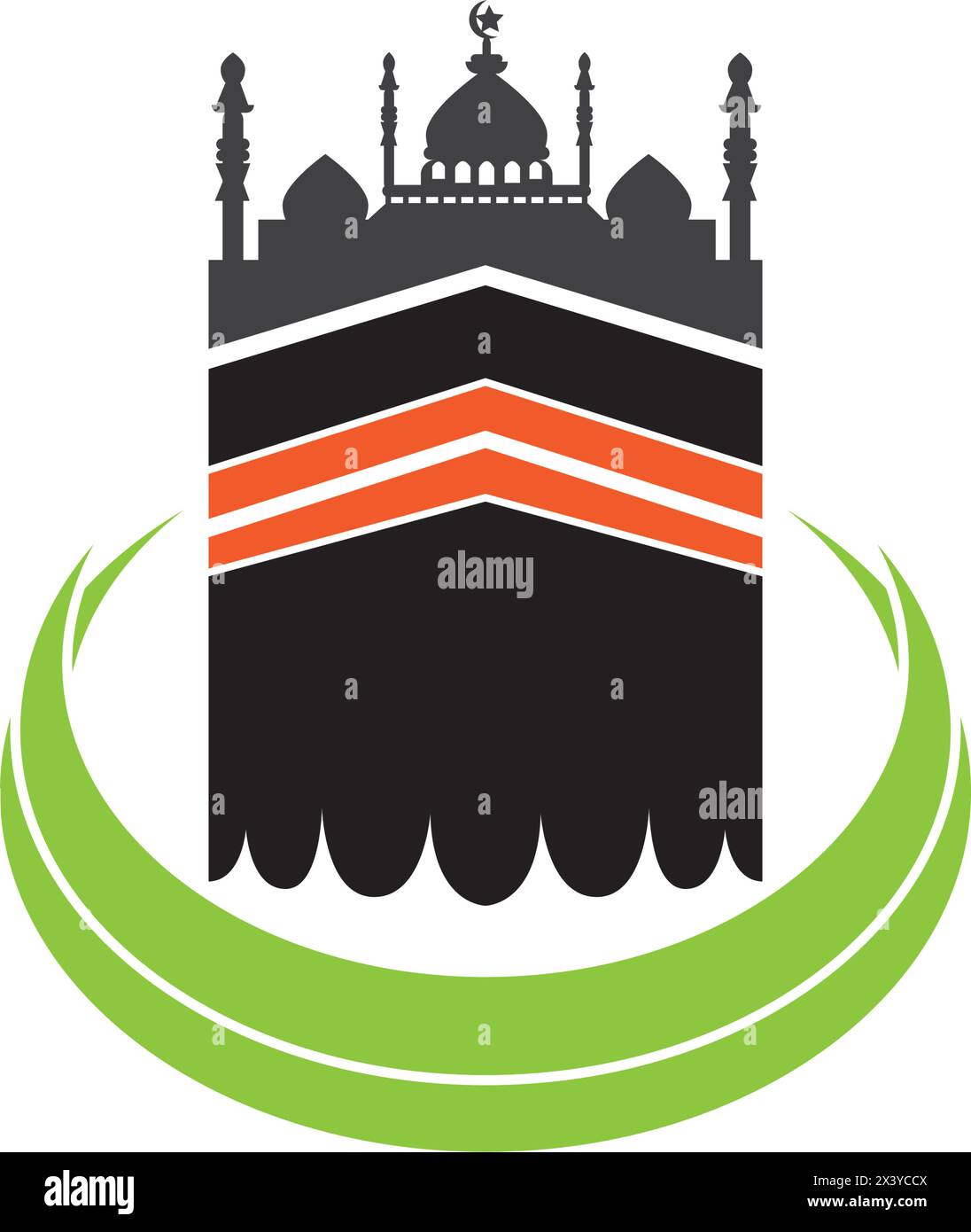 kaaba vector icon. the mecca of worship for Muslims, logo design ...