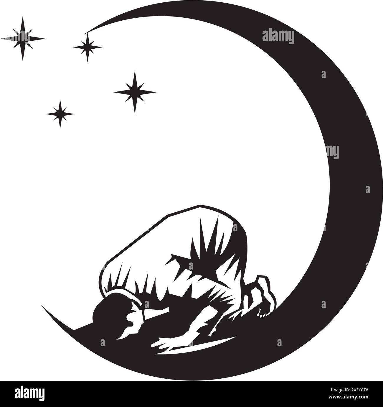 Prayer faith praying muslim allah god Black and White Stock Photos ...