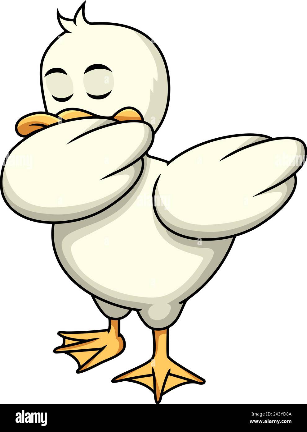 Dabbing duck character vector cartoon clip art Stock Vector Image & Art ...