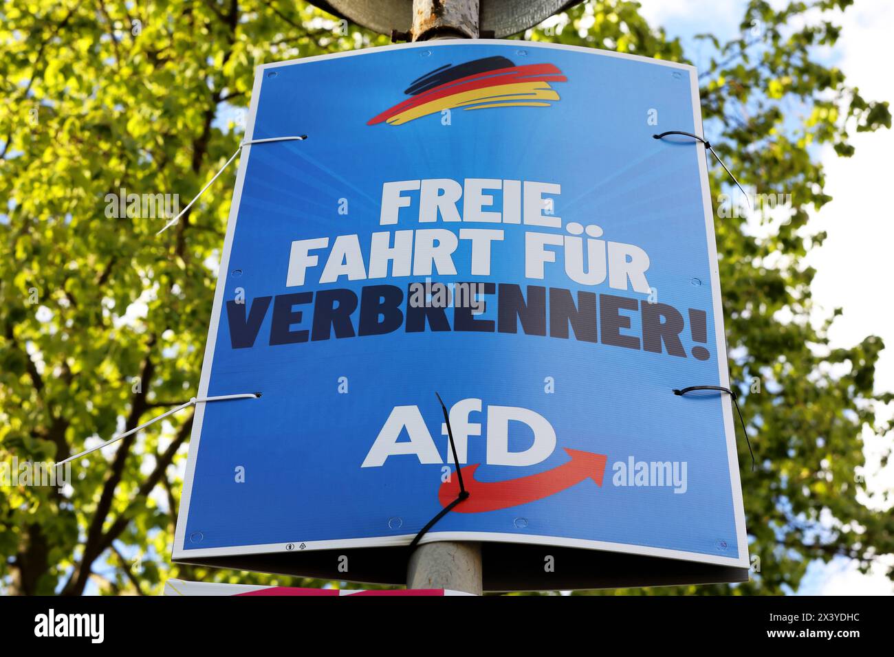 AfD-Wahlplakat- Landratswahl im Saale-Holzland-Kreis am 26. Mai 2024 ...