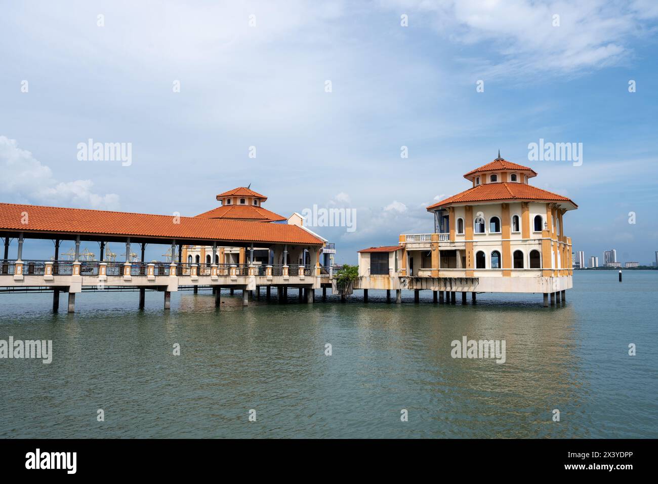 A Pier Building of George Town on Penang Island in Malaysia Asia Stock ...