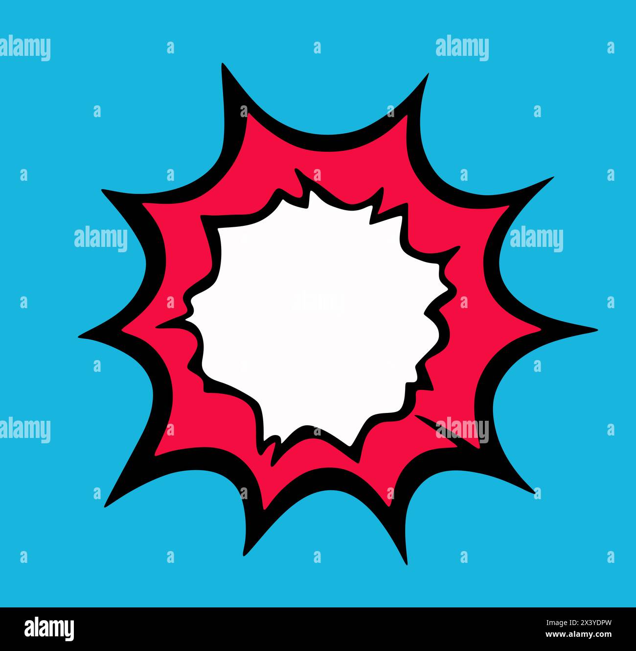 Comic speech bubbles on a various styles of underground comix texture ...