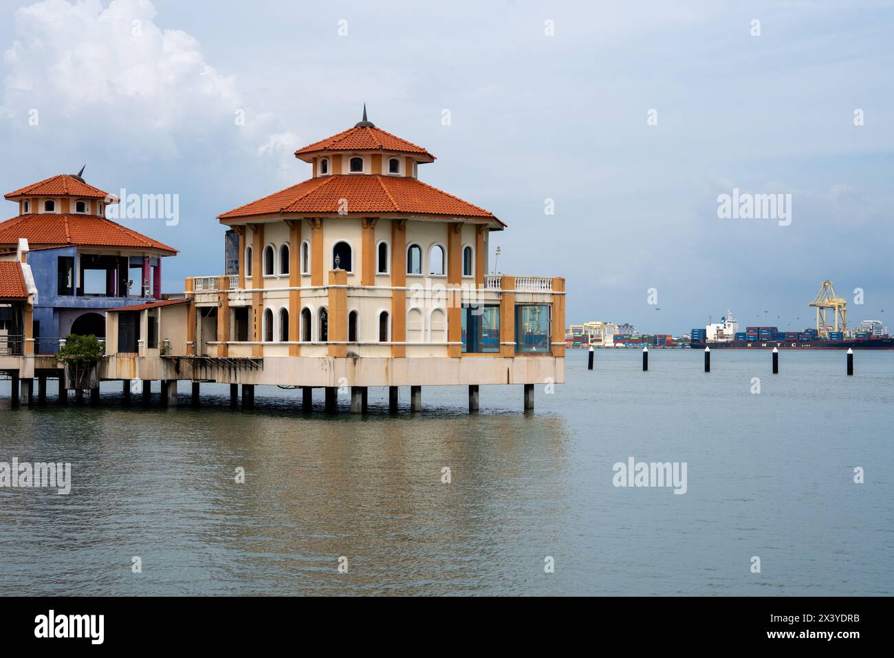A Pier Building of George Town on Penang Island in Malaysia Asia Stock ...