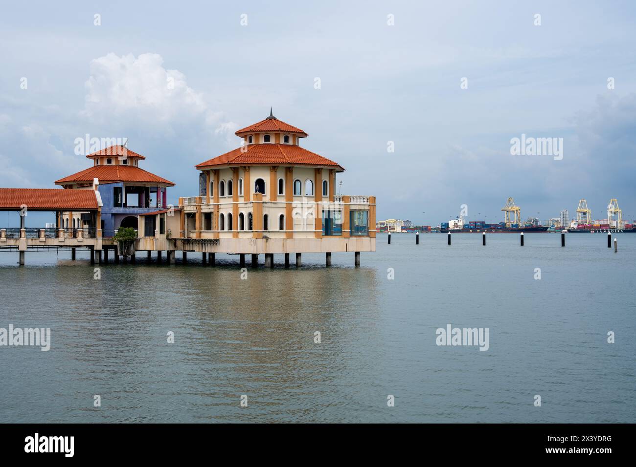 A Pier Building of George Town on Penang Island in Malaysia Asia Stock ...
