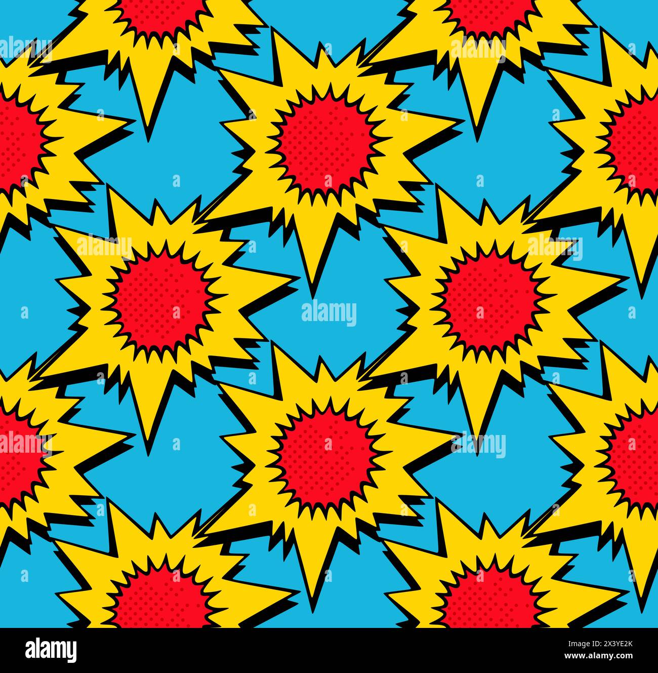 Comic speech bubbles seamless pattern on a various styles of ...