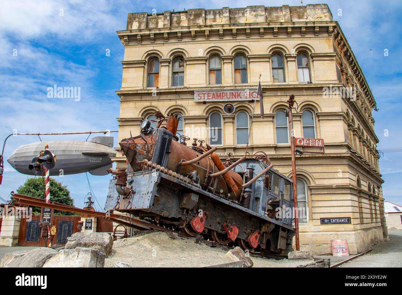 Oamaru New Zealand 23rd Dec 2023: the Steampunk HQ is an art ...