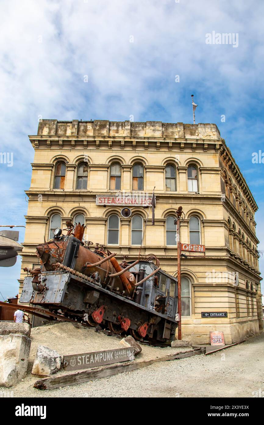 Oamaru New Zealand 23rd Dec 2023: the Steampunk HQ is an art ...