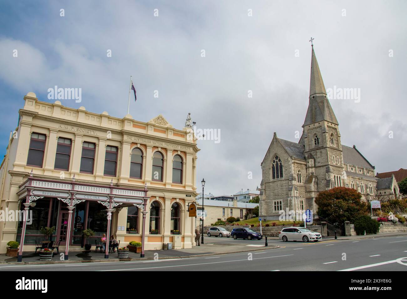Oamaru New Zealand 23rd Dec 2023: the view of Victorian Oamaru's ...