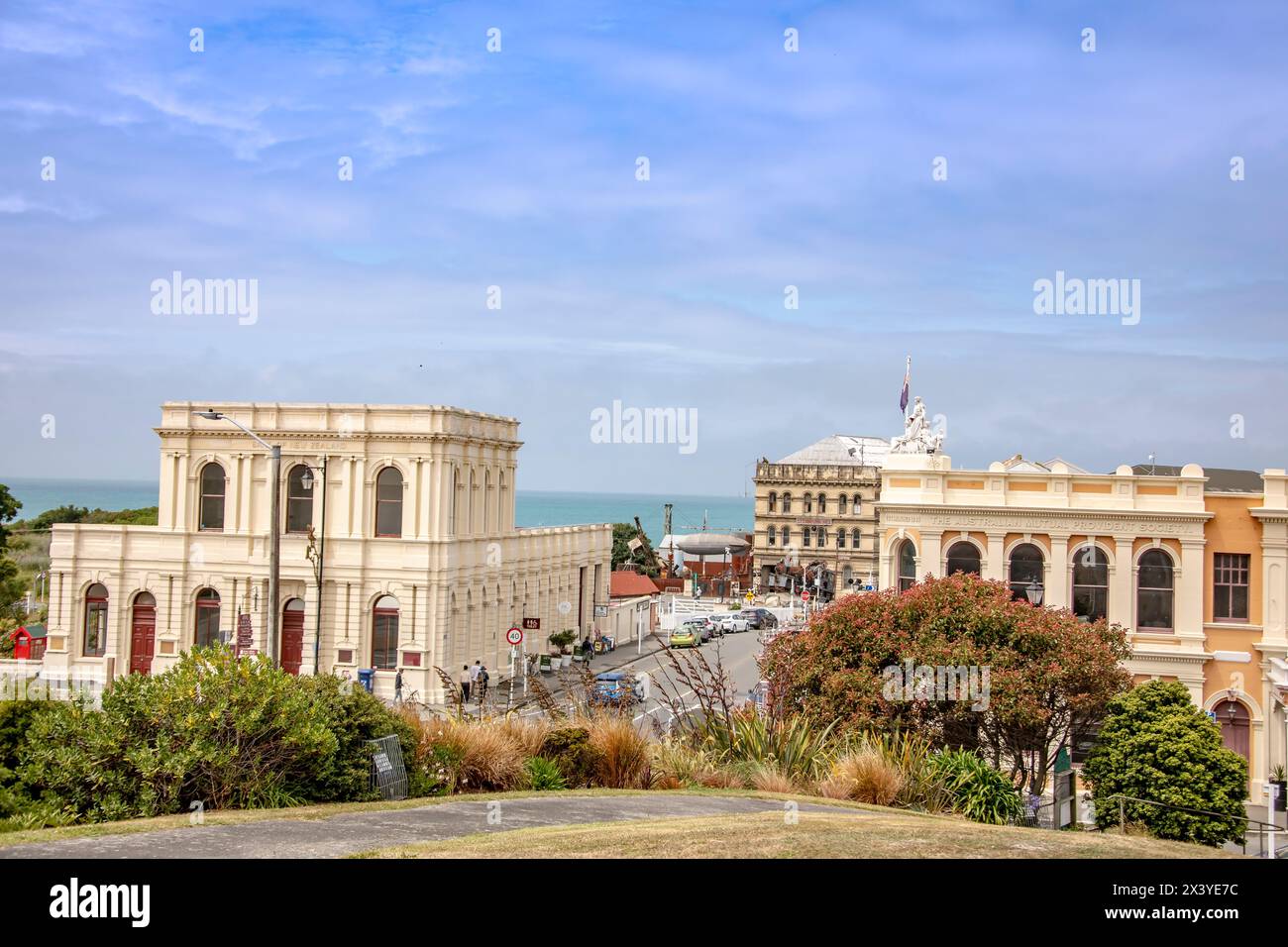 Oamaru New Zealand 23rd Dec 2023: the view of Victorian Oamaru's ...