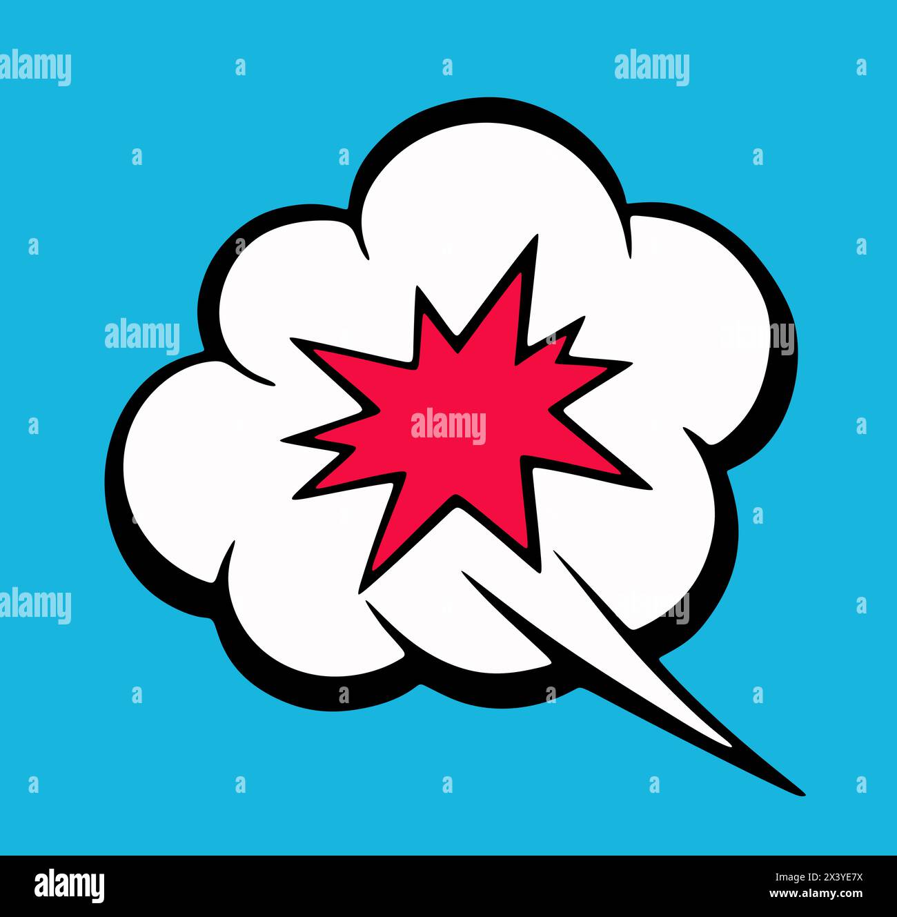 Comic speech bubbles on a various styles of underground comix texture ...