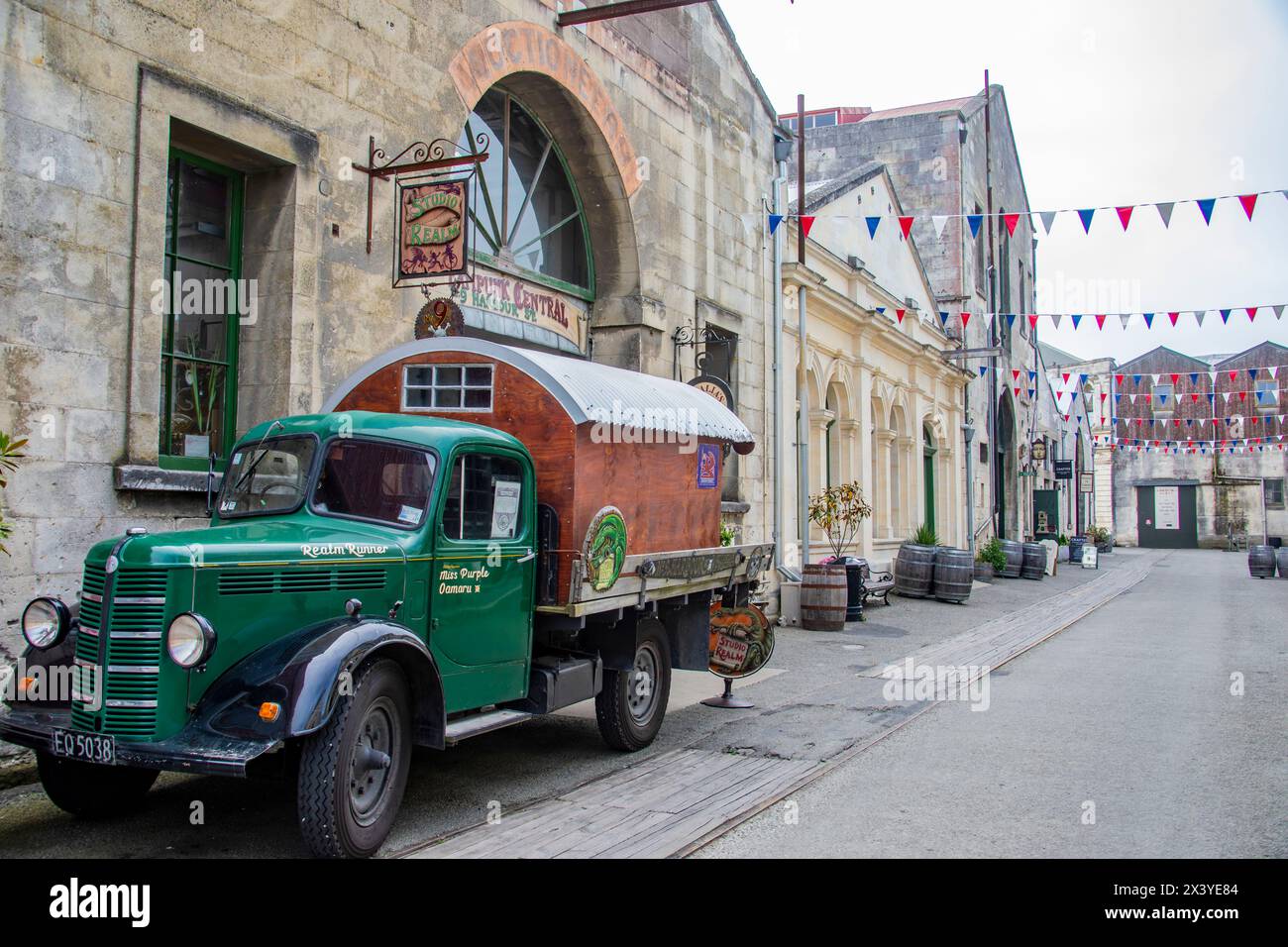 Oamaru New Zealand 23rd Dec 2023: the view of Victorian Oamaru's ...