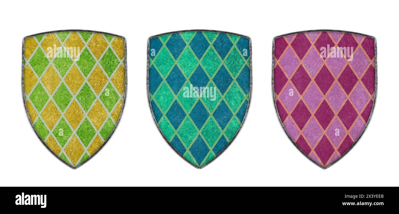 Old shields hi-res stock photography and images - Alamy