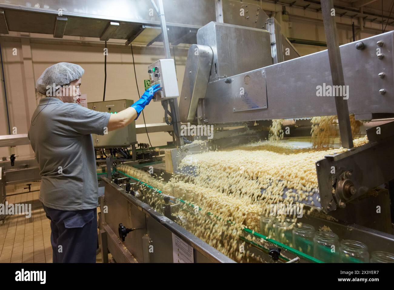 Bean bottling, Production line of canned vegetables and beans, Canning ...