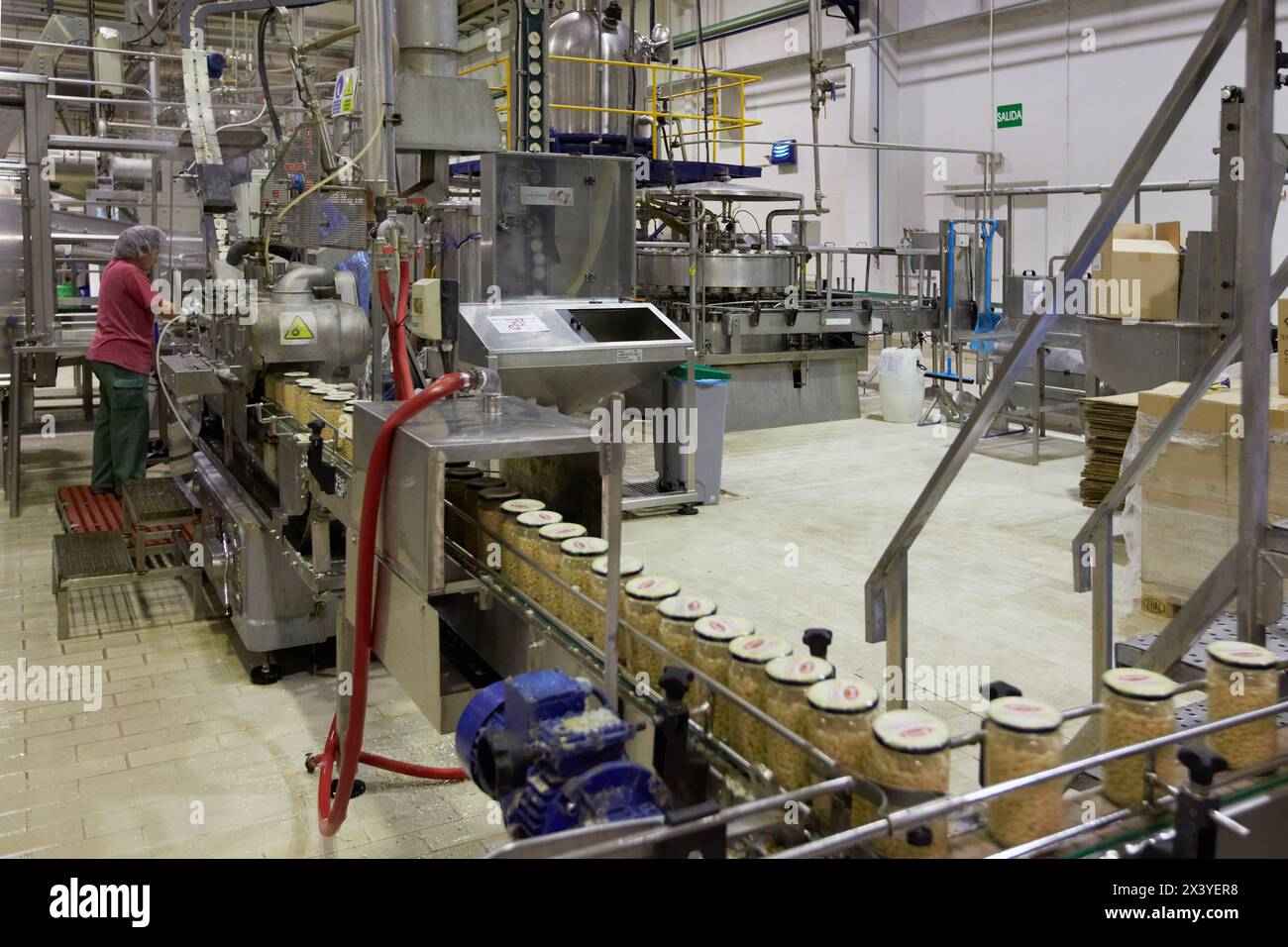 Bean bottling, Production line of canned vegetables and beans, Canning ...