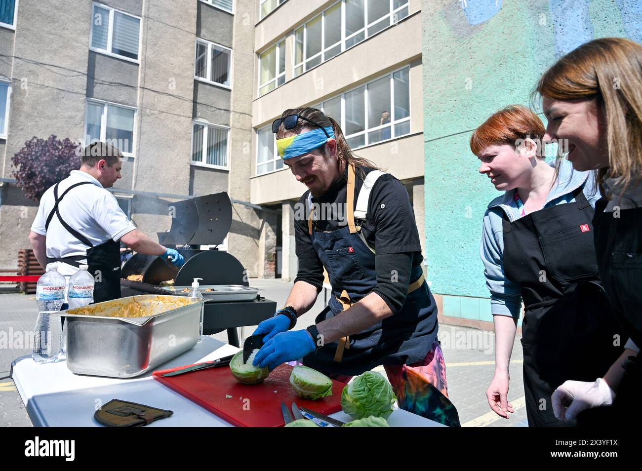 LVIV, UKRAINE - APRIL 26, 2024 - Noah Sims, a contestant of Season 10 ...