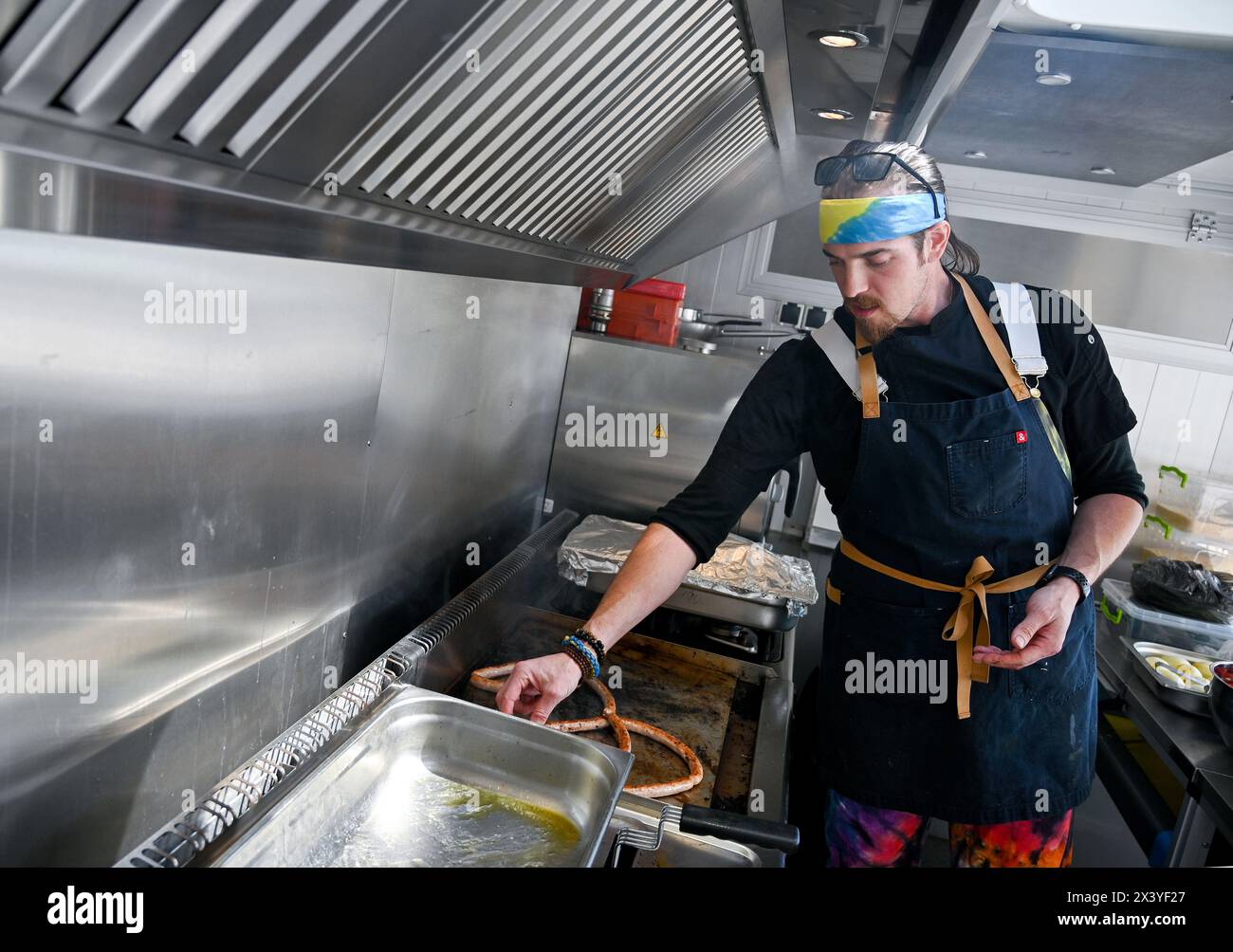 LVIV, UKRAINE - APRIL 26, 2024 - Noah Sims, a contestant of Season 10 ...