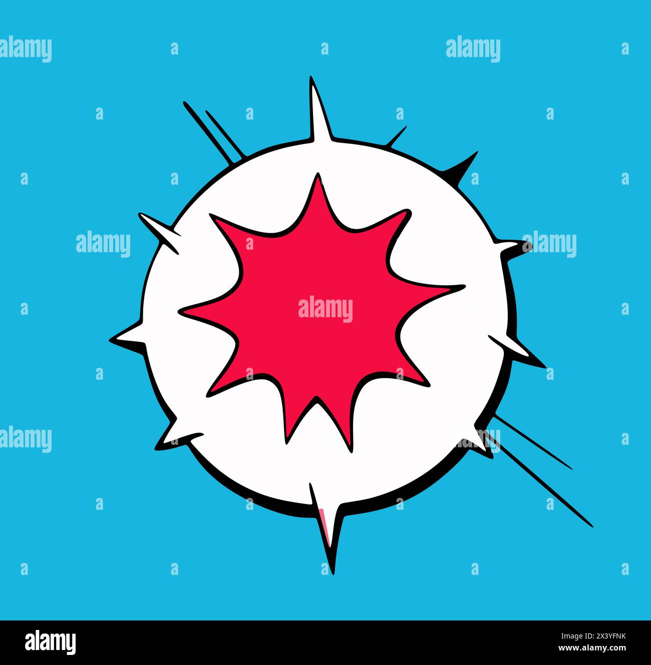 Comic speech bubbles on a various styles of underground comix texture ...