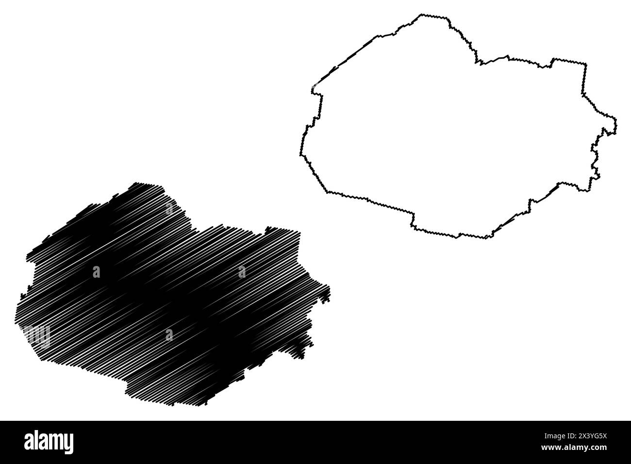 Lockhart vector outline map hi-res stock photography and images - Alamy
