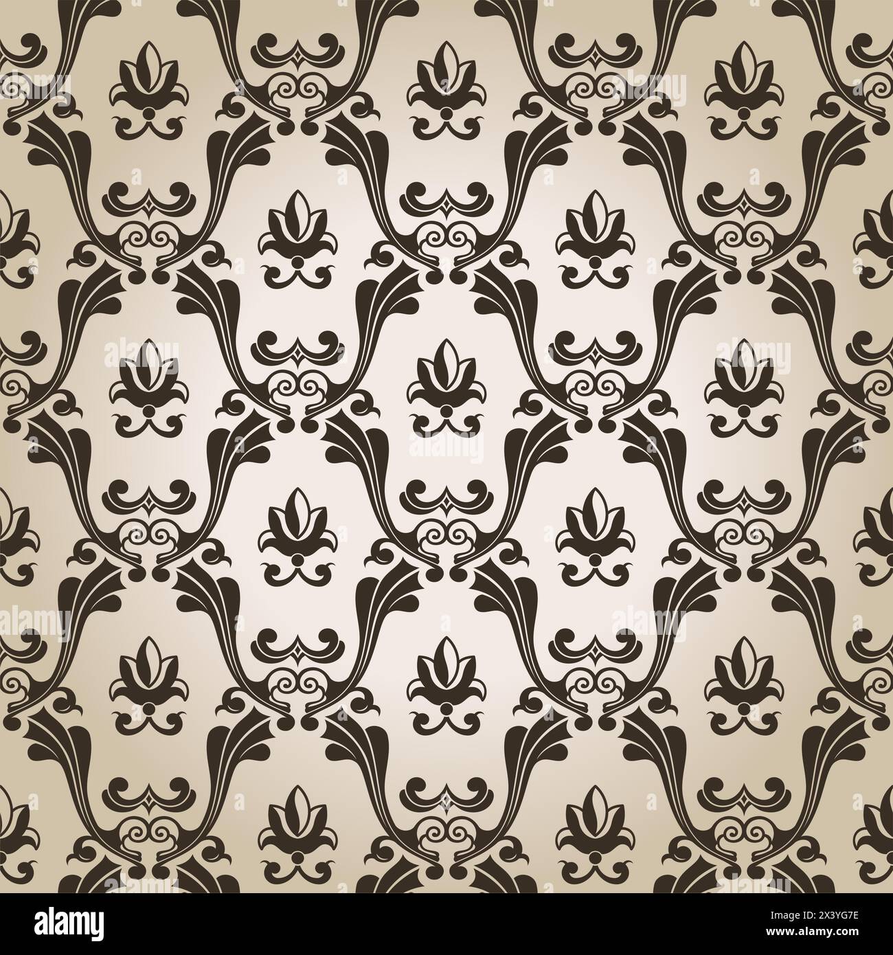 Seamless vintage wallpaper background old Design. Vector illustration ...